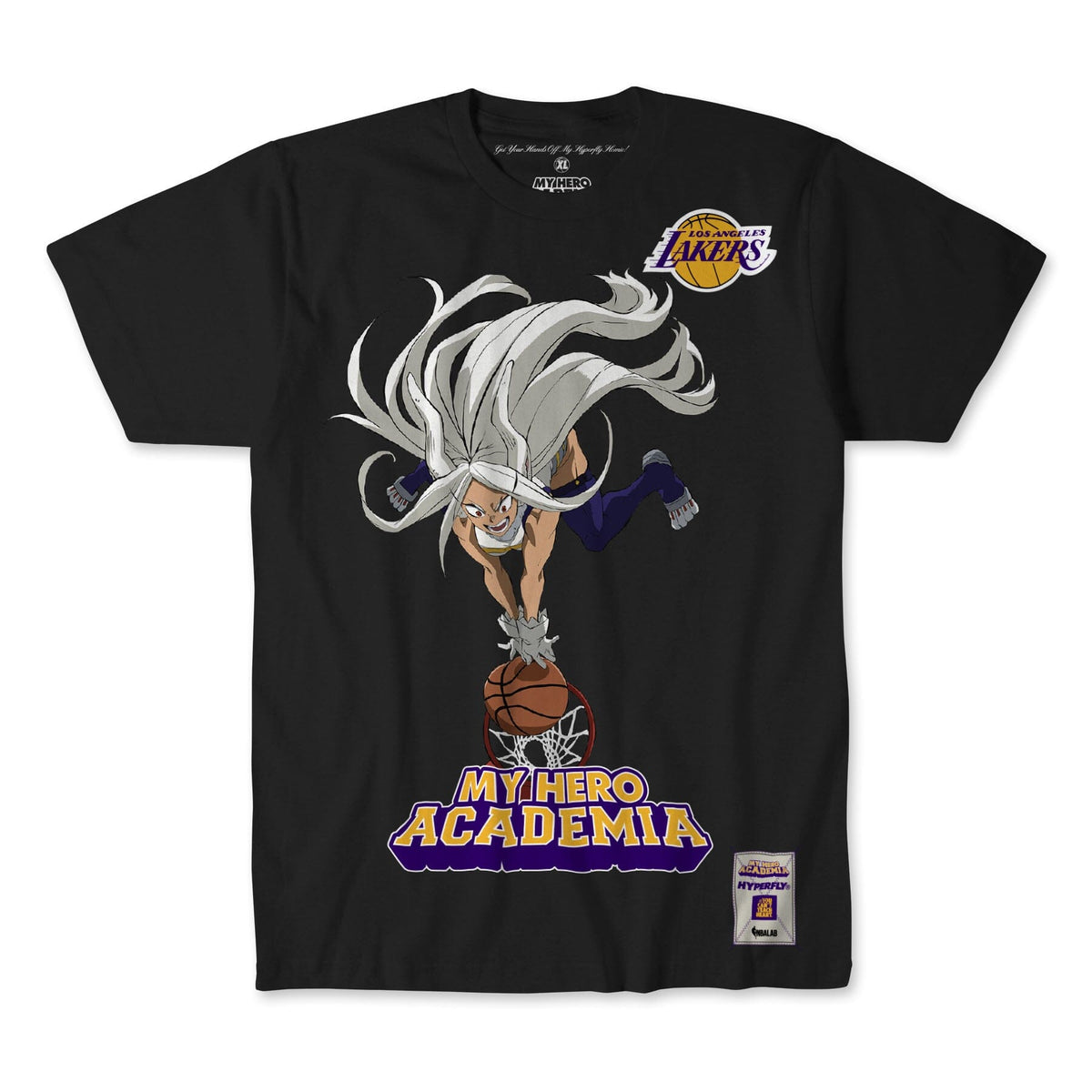 Hyperfly + NBA + My Hero Academia Tee Lakers